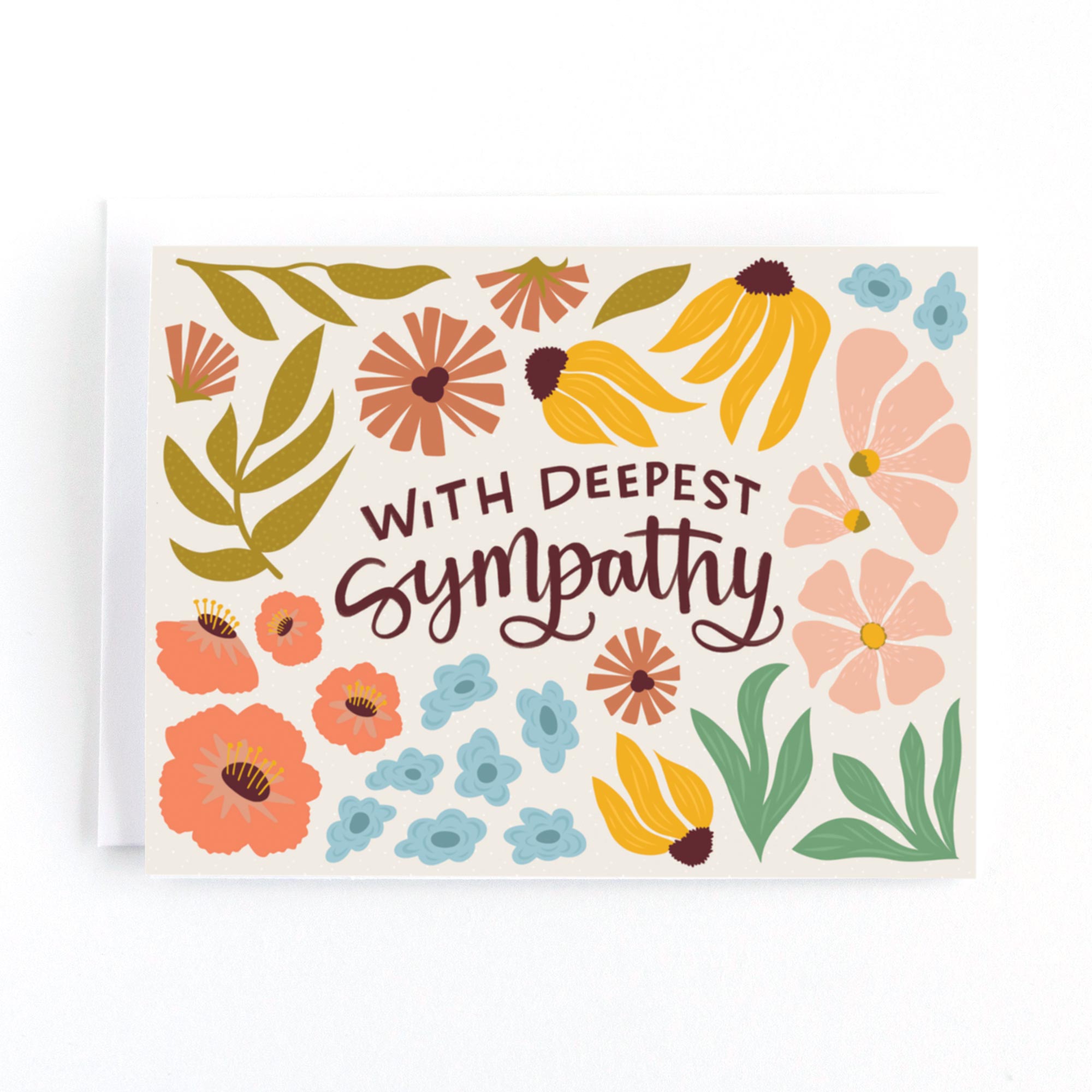 Floral Sympathy Card – Pedaller Designs
