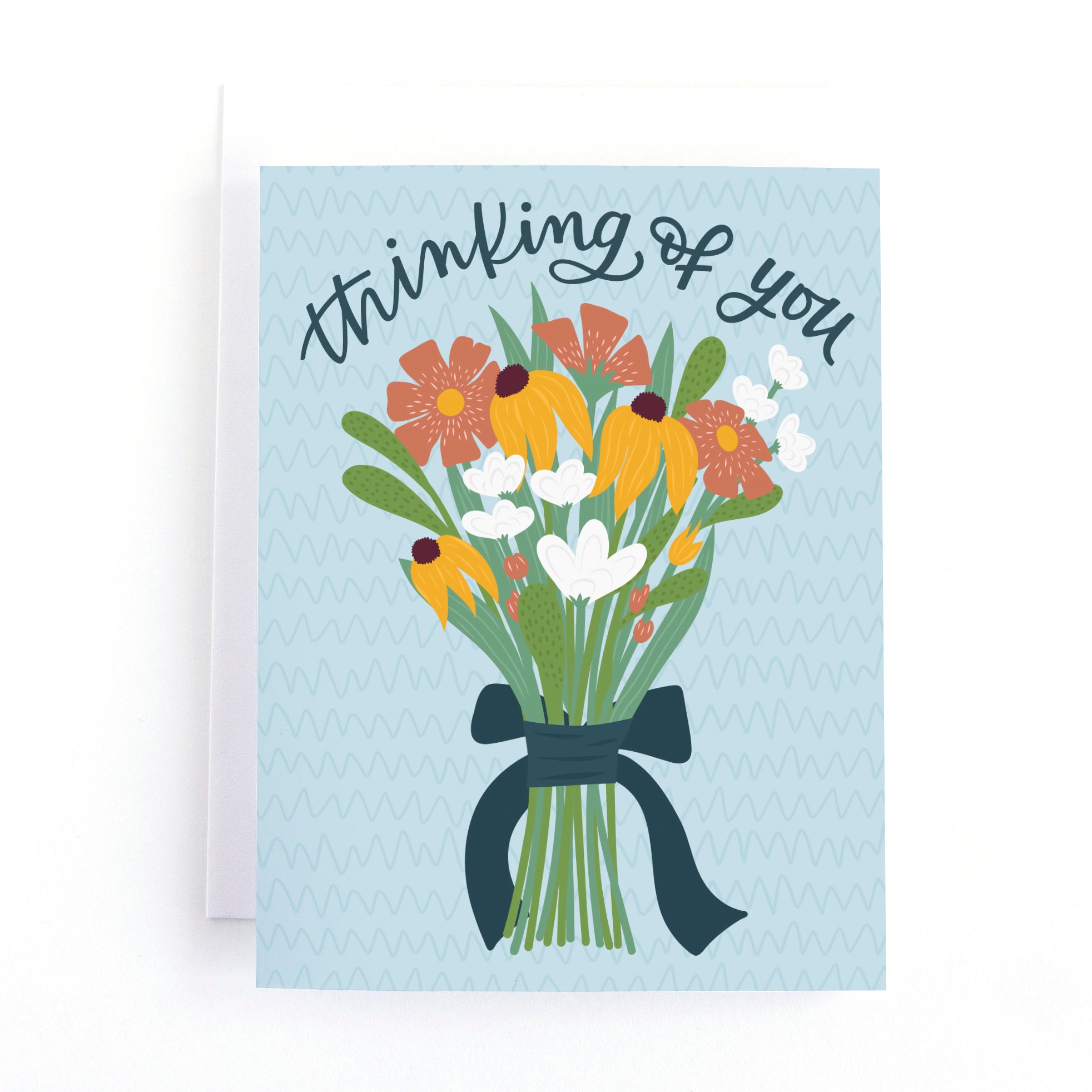 Thinking of You Floral Bouquet Greeting Card – Pedaller Designs