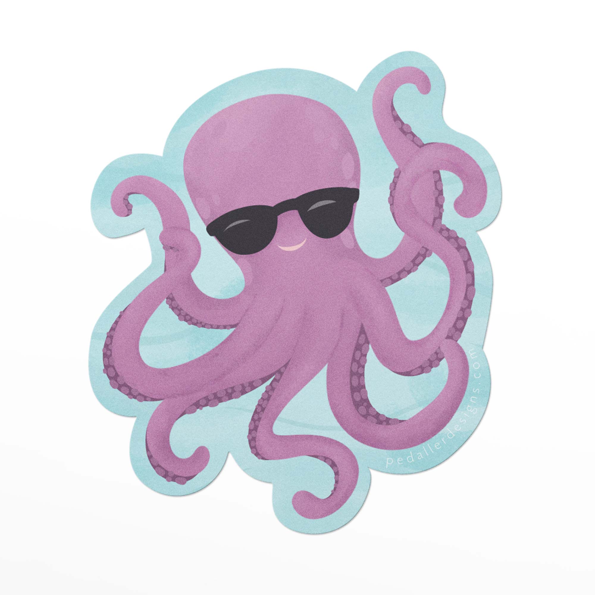Octopus Vinyl Sticker – Pedaller Designs