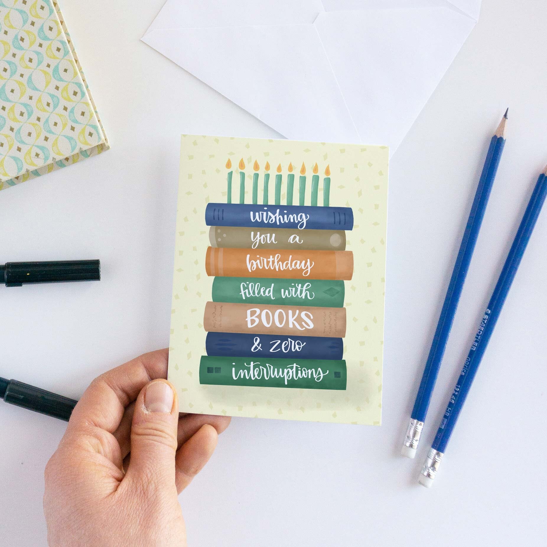 Book Birthday Card – Pedaller Designs
